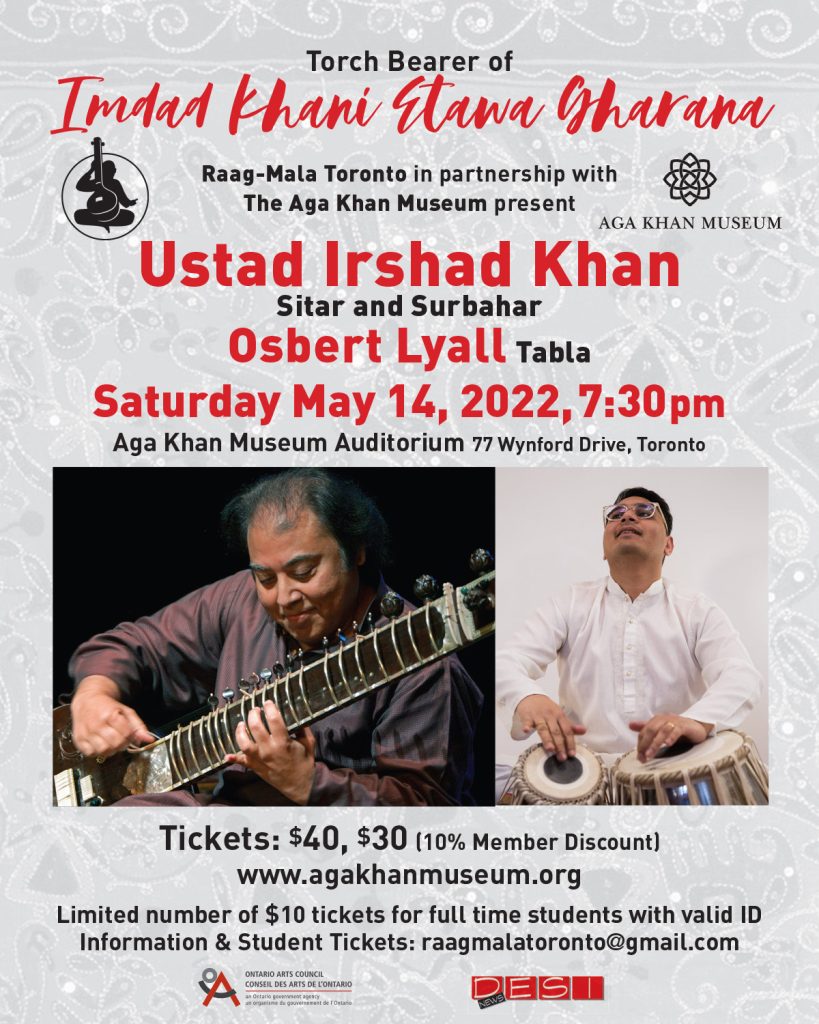 Ustad Irshad Khan: Surbahar and Sitar – Raag-Mala Toronto