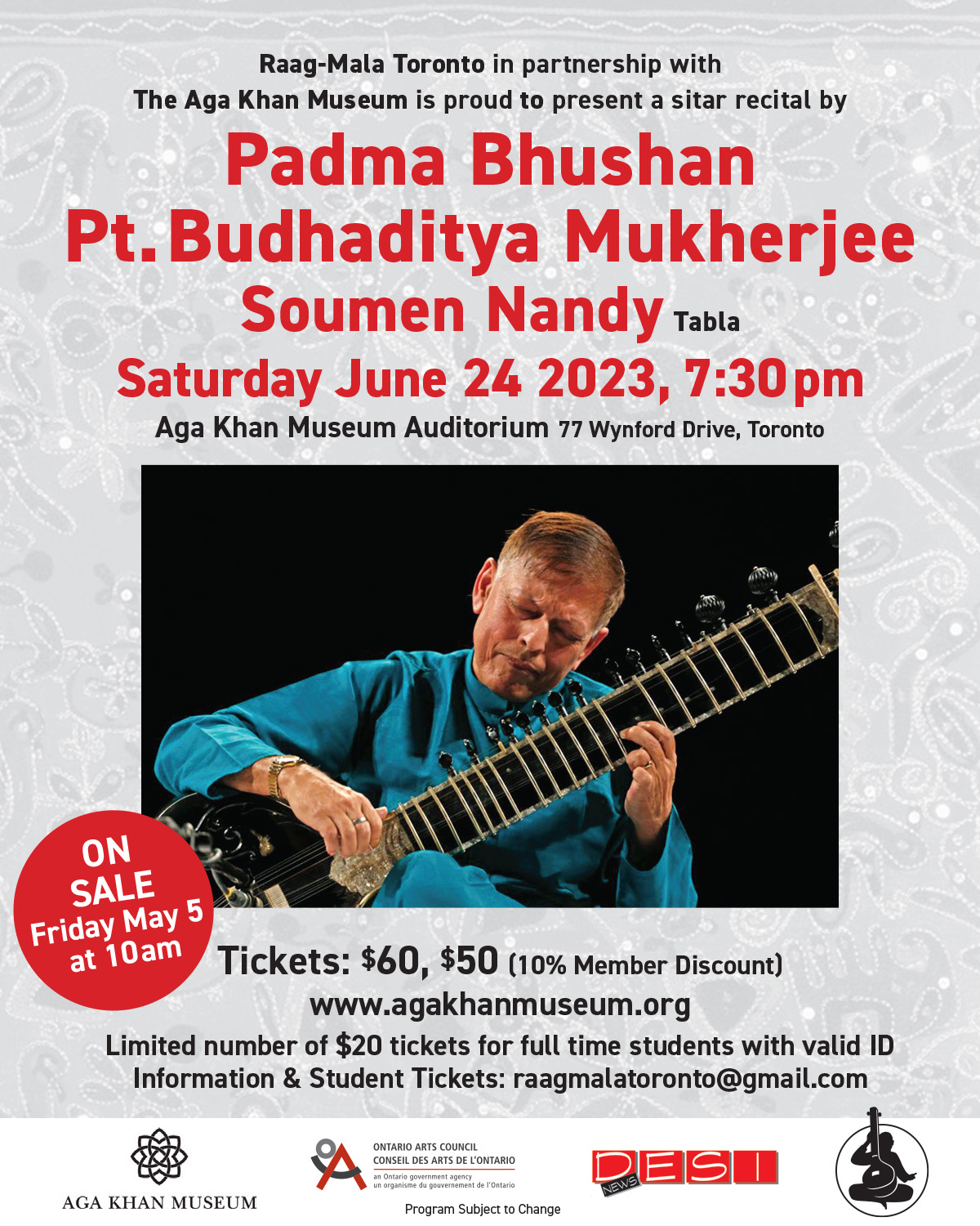 Upcoming Events – Raag-Mala Toronto